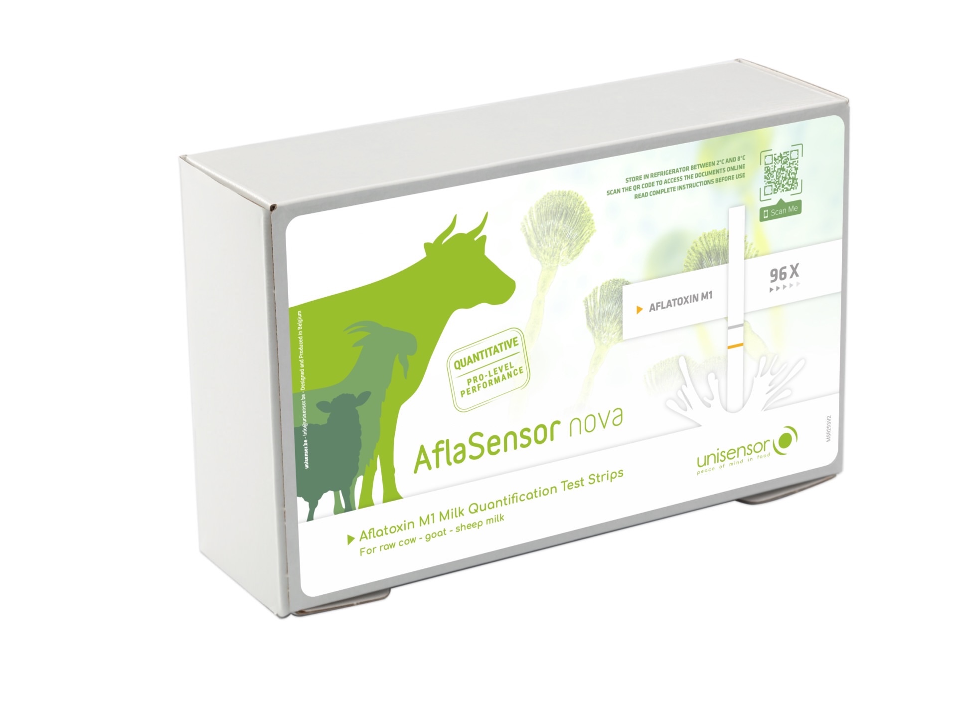 AflaSensor Nova - Rapid Aflatoxin M1 Detection Kit for Dairy | Unisensor